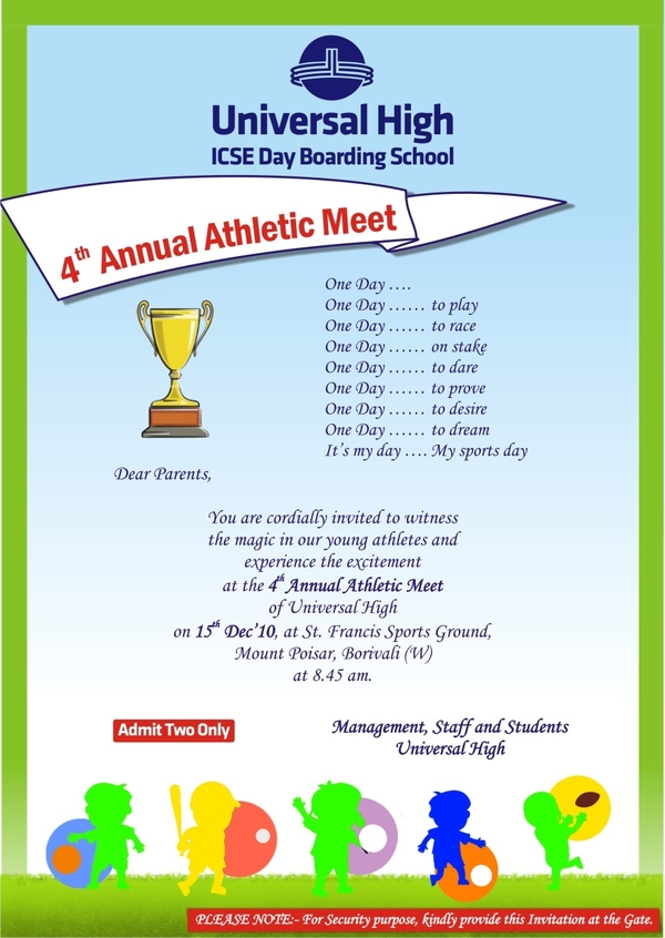 Sports Invitation - 28+ Examples, Format, Pdf | Examples