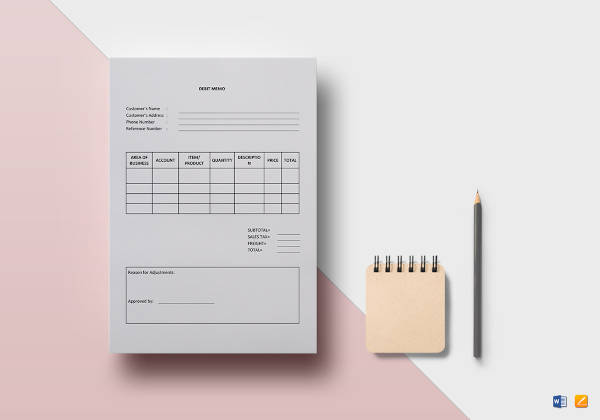 Debit Memo - 11+ Examples, Format, Pdf | Examples