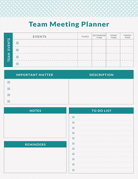 10+ Planner Examples, Templates in Illustrator, Photoshop | Examples