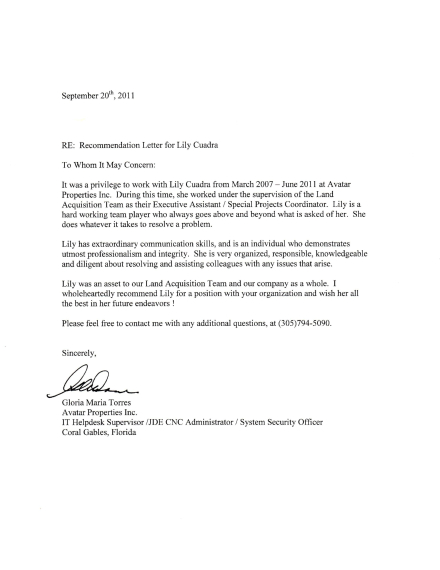 Sample Reference Letter For Colleague For Your Needs Letter Template 
