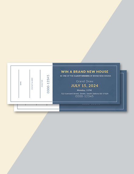 Raffle Ticket - 33+ Examples, Format, Pdf | Examples