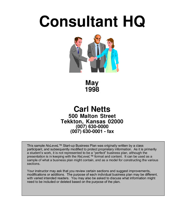 Marketing Consulting Business Plan - 11+ Examples, Format, Pdf, Tips