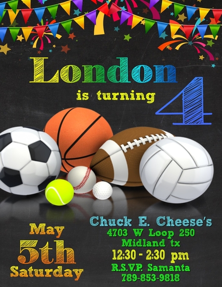 Sports Invitation - 28+ Examples, Format, Pdf | Examples