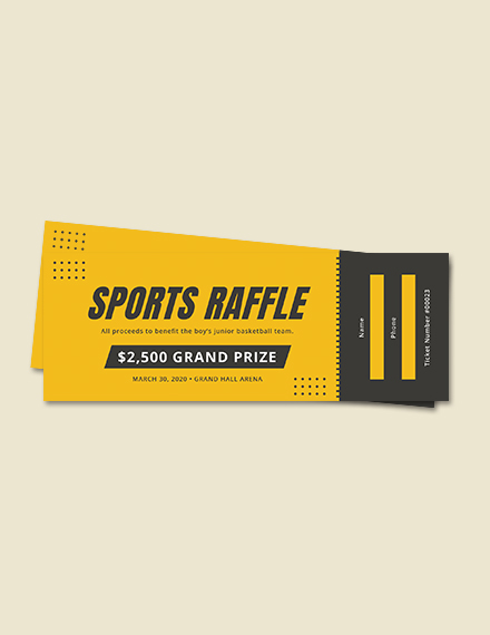 Raffle Ticket - 33+ Examples, Format, Pdf | Examples