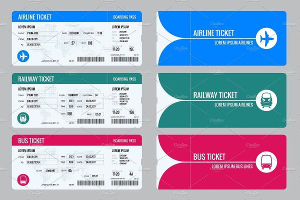 Vector Train Ticket - 11+ Examples, Format, Sample | Examples