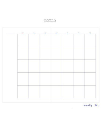 10 Monthly Planner Examples Templates In Word Excel Pages PSD AI 