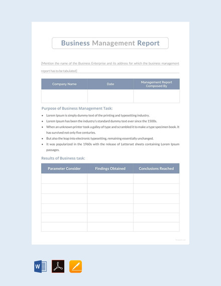 Management Report - 45+ Examples, PDF, MS Word, Pages, Google Docs ...