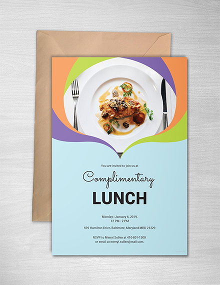 Lunch Invitation Examples - 34+ Templates, and Design Ideas - PSD, AI ...