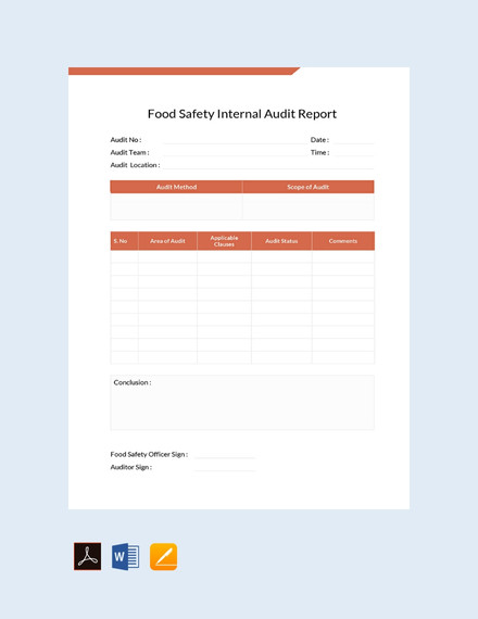 Audit Report - 30+ Examples, Format, Pdf | Examples
