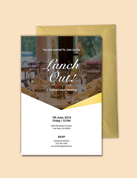 Lunch Invitation Examples - 34+ Templates, and Design Ideas - PSD, AI ...