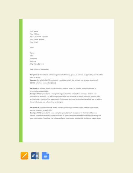 Acknowledgement Letter - 62+ Examples, Format, Pdf | Examples