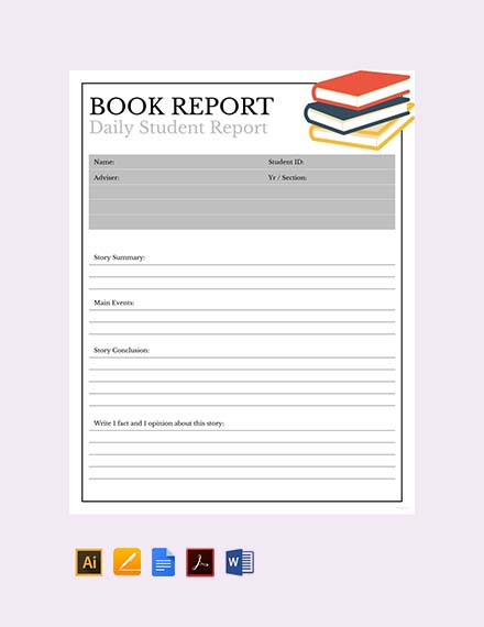 Book Report Examples 8 Samples In DOC PDF Ai Pages Google 