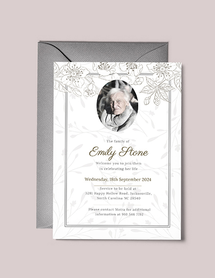 Funeral Invitation 30 Examples Format Pdf Examples
