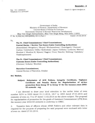 Reminder Letter - 26+ Examples, Format, Sample | Examples