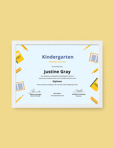 Diploma Certificate - 18+ Examples, Format, Pdf | Examples