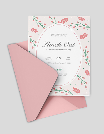 Lunch Invitation Examples - 34+ Templates, and Design Ideas - PSD, AI ...