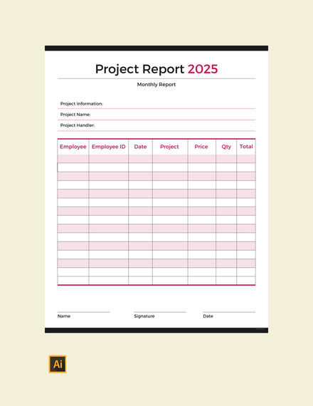 Project Report 14 Examples Templates Word PDF Excel Publisher AI Numbers Pages Examples