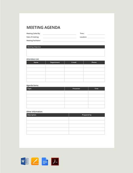 Meeting Agenda 57 Examples Format Pdf Examples