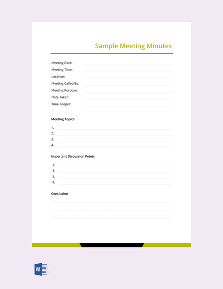 Minutes Meeting Writing 10 Examples Format Pdf Examples