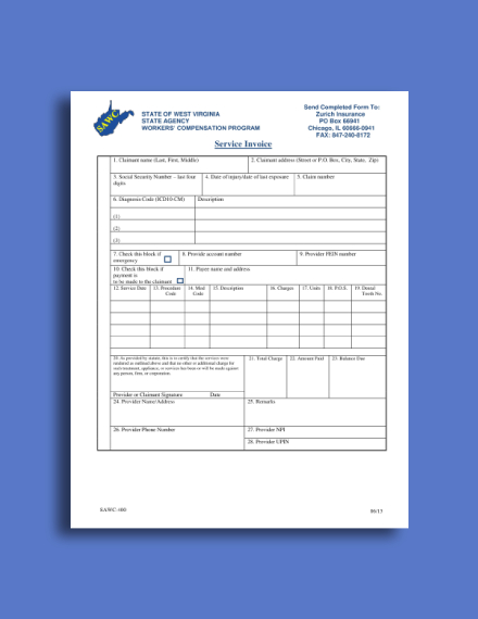 Service Invoice Examples - 16+ Templates in Word, PDF, Excel, Pages ...