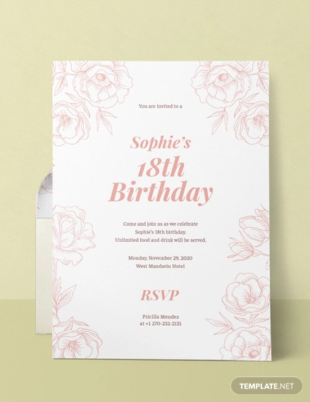 FREE 69 Birthday Invitation Designs Examples In PSD AI Vector 