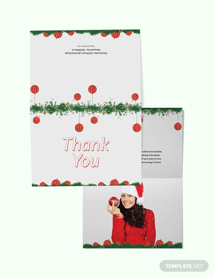 Christmas Thank-You Card - 20+ Examples, Format, Pdf | Examples