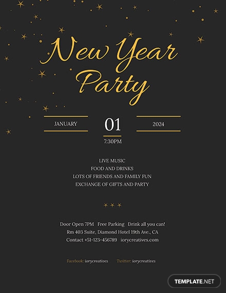 New Year Poster - 19+ Examples, Format, Pdf | Examples