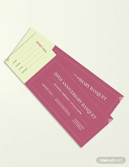 Elegant Ticket - 27+ Examples, Format, Sample | Examples