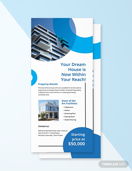 Real Estate Rack Card - 15+ Examples, Format, Pdf | Examples