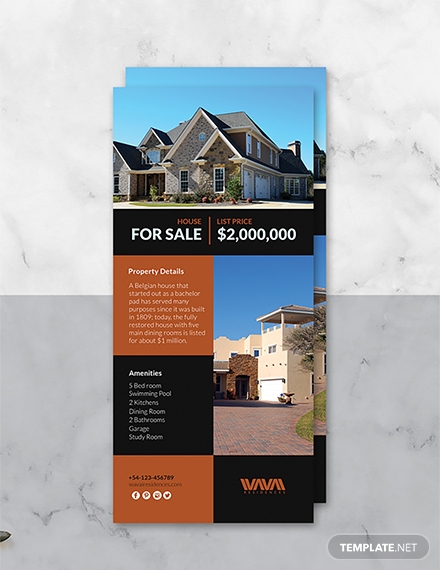 Real Estate Rack Card - 15+ Examples, Format, Pdf | Examples