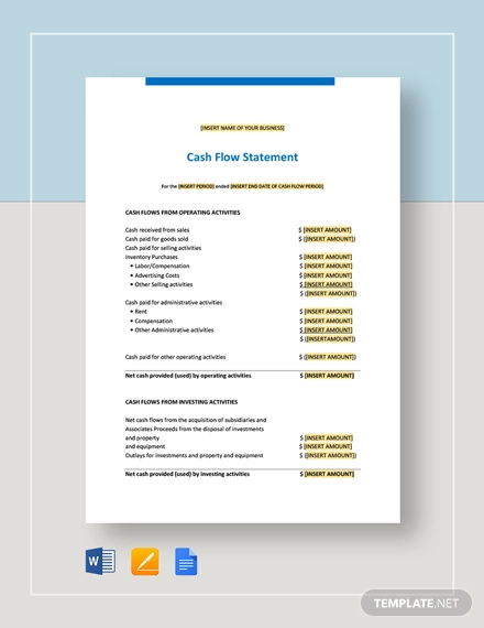 How To Make A Cash Flow Statement Examples