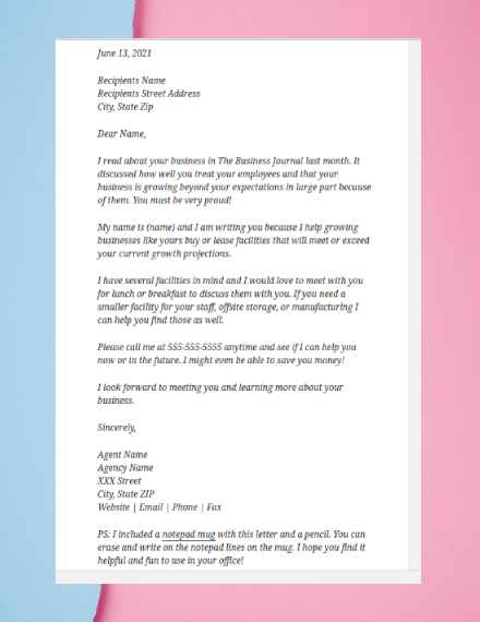 Prospecting Letters For Property Managers Onvacationswall