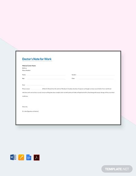 Doctor Note 15 Examples Format Pdf Examples