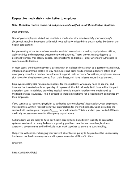 How to Get Doctor's Note for Missing Work? | Examples