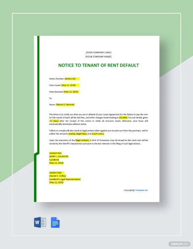 How to Write a Letter of Notice to a Tenant - How to Write a Letter of ...
