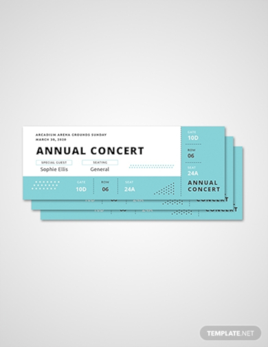 Concert Ticket - 30+ Examples, Format, Pdf | Examples