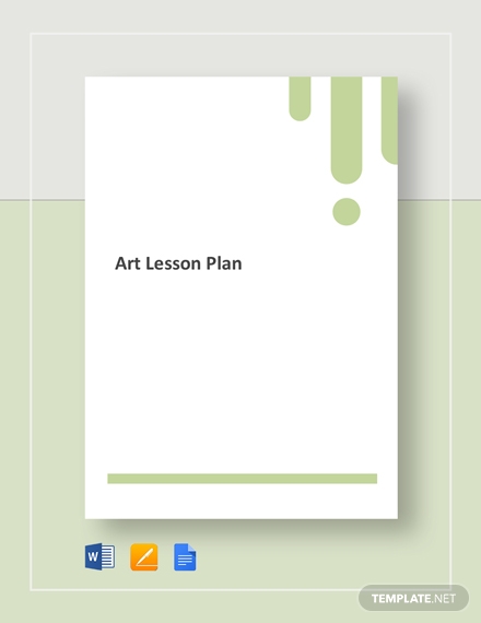 Art Lesson Plan - 10+ Examples, Format, Pdf | Examples
