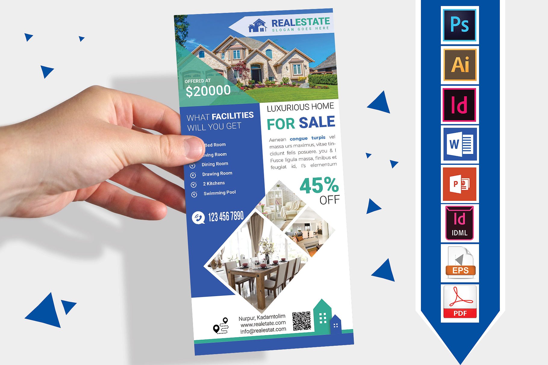 Real Estate Rack Card - 15+ Examples, Format, Pdf | Examples