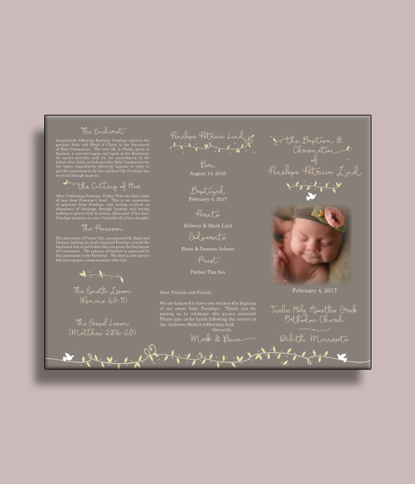 Baptism Program - 10+ Examples, Format, Pdf | Examples