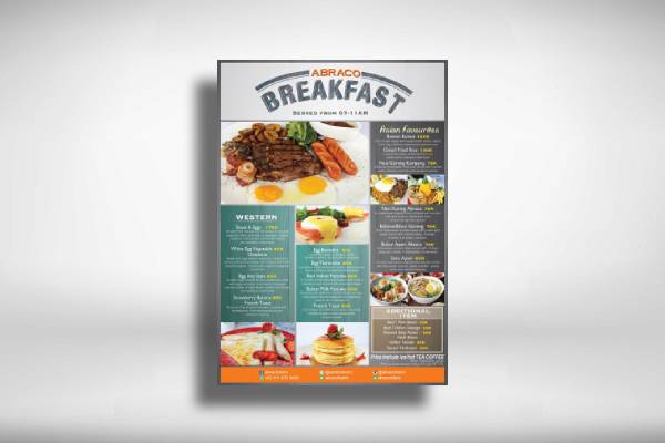 Breakfast Menu - 5+ Examples, Format, Pdf | Examples
