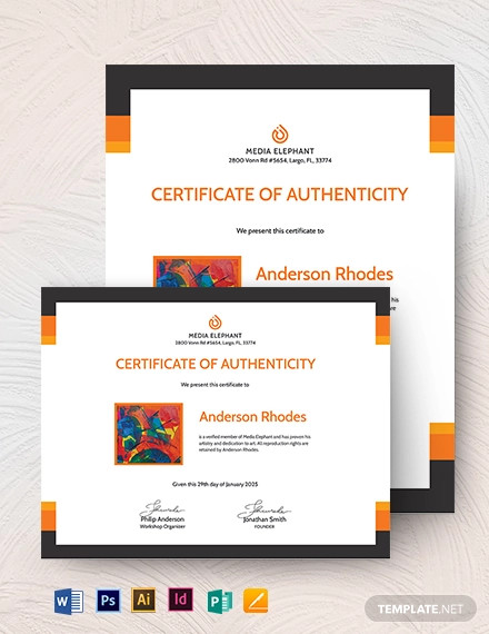 Photography Certificate - 12+ Examples, Format, Pdf | Examples