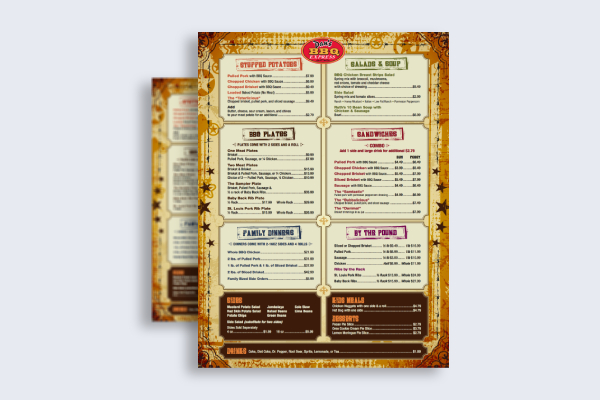 BBQ Menu - 6+ Examples, Format, Pdf | Examples