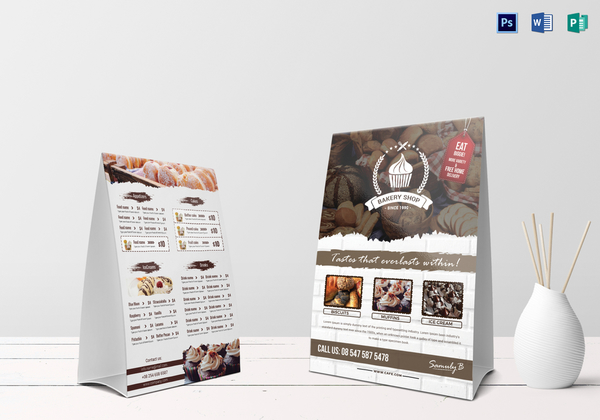 Table Tent Menu - 7+ Examples, Format, Pdf | Examples