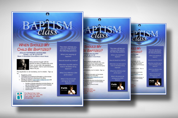 Baptism Flyer - 15+ Examples, Format, Pdf | Examples