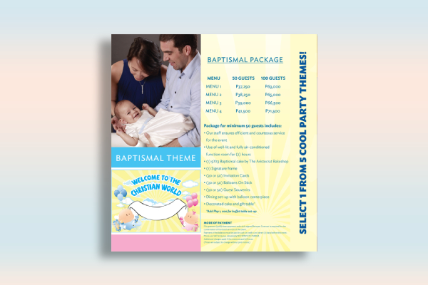 Baptism Menu - 22+ Examples, Format, Pdf | Examples
