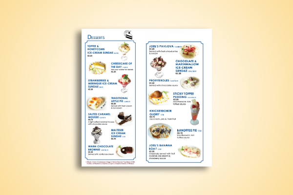 Dessert Menu - 5+ Examples, Format, Pdf | Examples