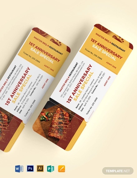 Sale Ticket - 16+ Examples, Format, Sample | Examples