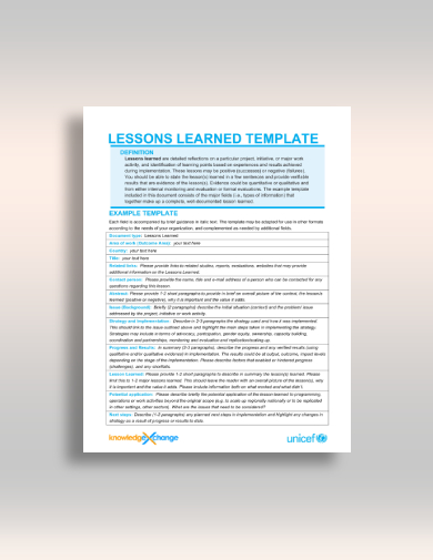 Lesson Report - 10+ Examples, Format, Pdf | Examples