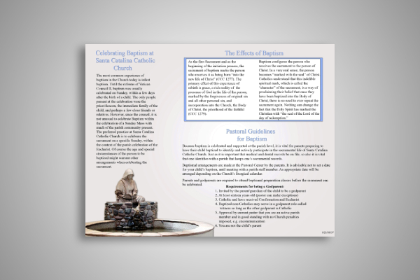 Baptism Brochure - 15+ Examples, Format, Pdf | Examples