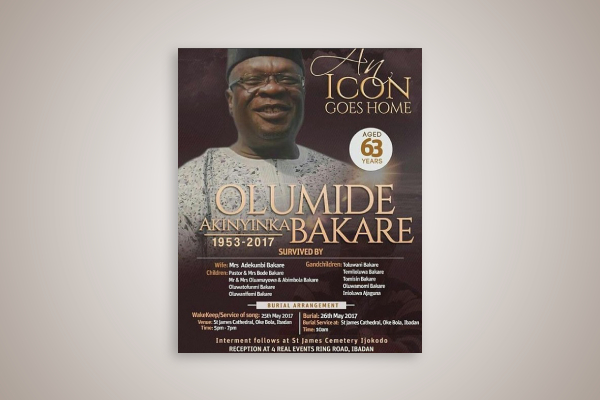 Obituary Poster Design Template Penggambar
